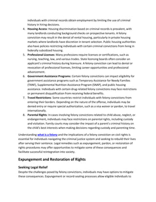 What is a Felony? Definition with Its Legal Implications | PDF