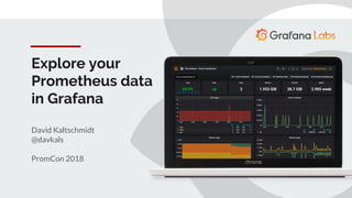 Explore your prometheus data in grafana - Promcon 2018 | PDF