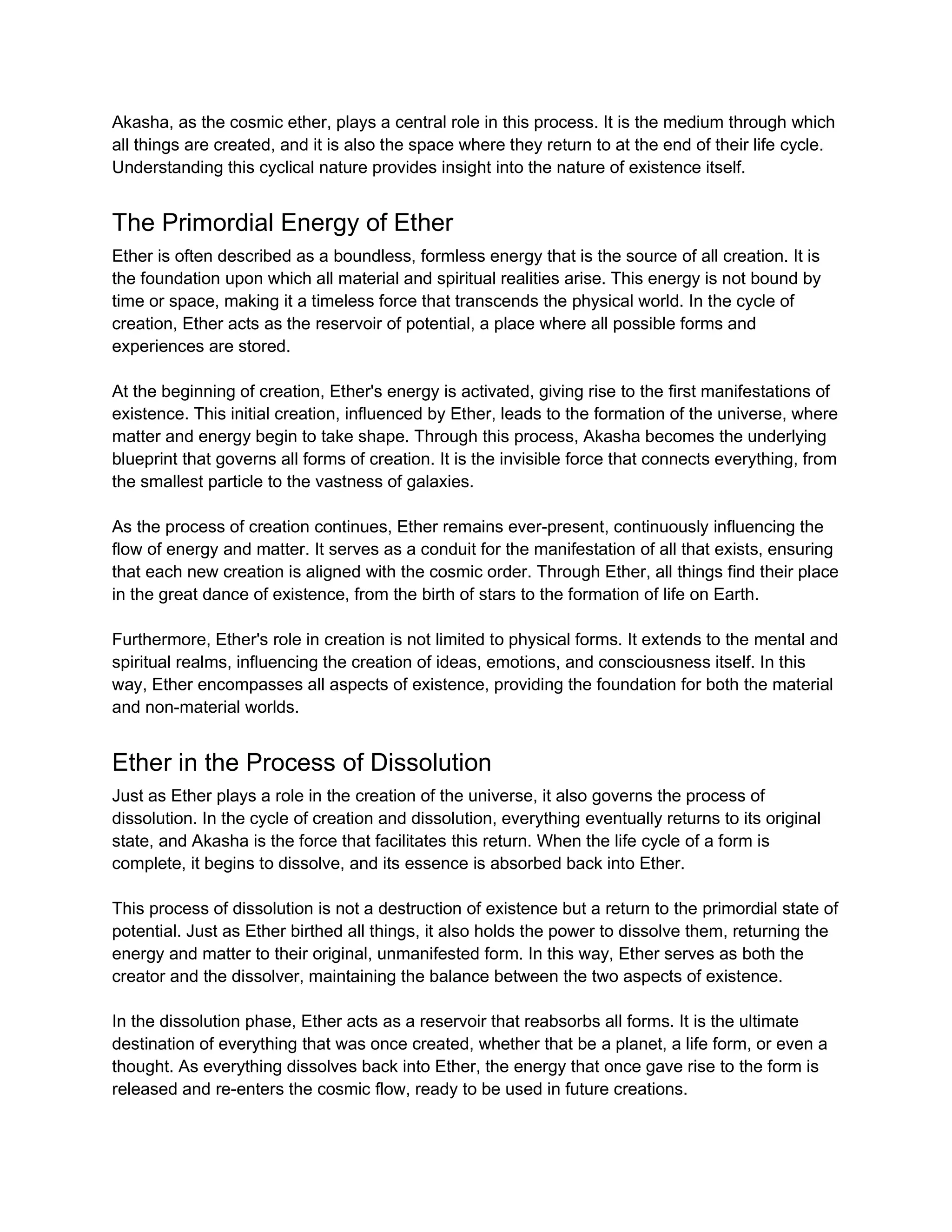 Akasha Life | Exploring Akahsa's Role in the Cycle of Creation and ...