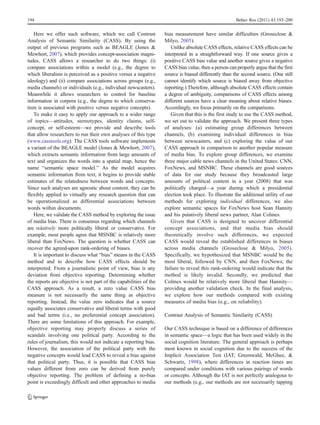 Exploring Media Bias with Contrast Analysis of Semantic Similarity ...