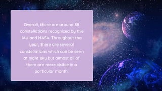 Exploring-outer-space. Showing which constellation may be bserved at ...