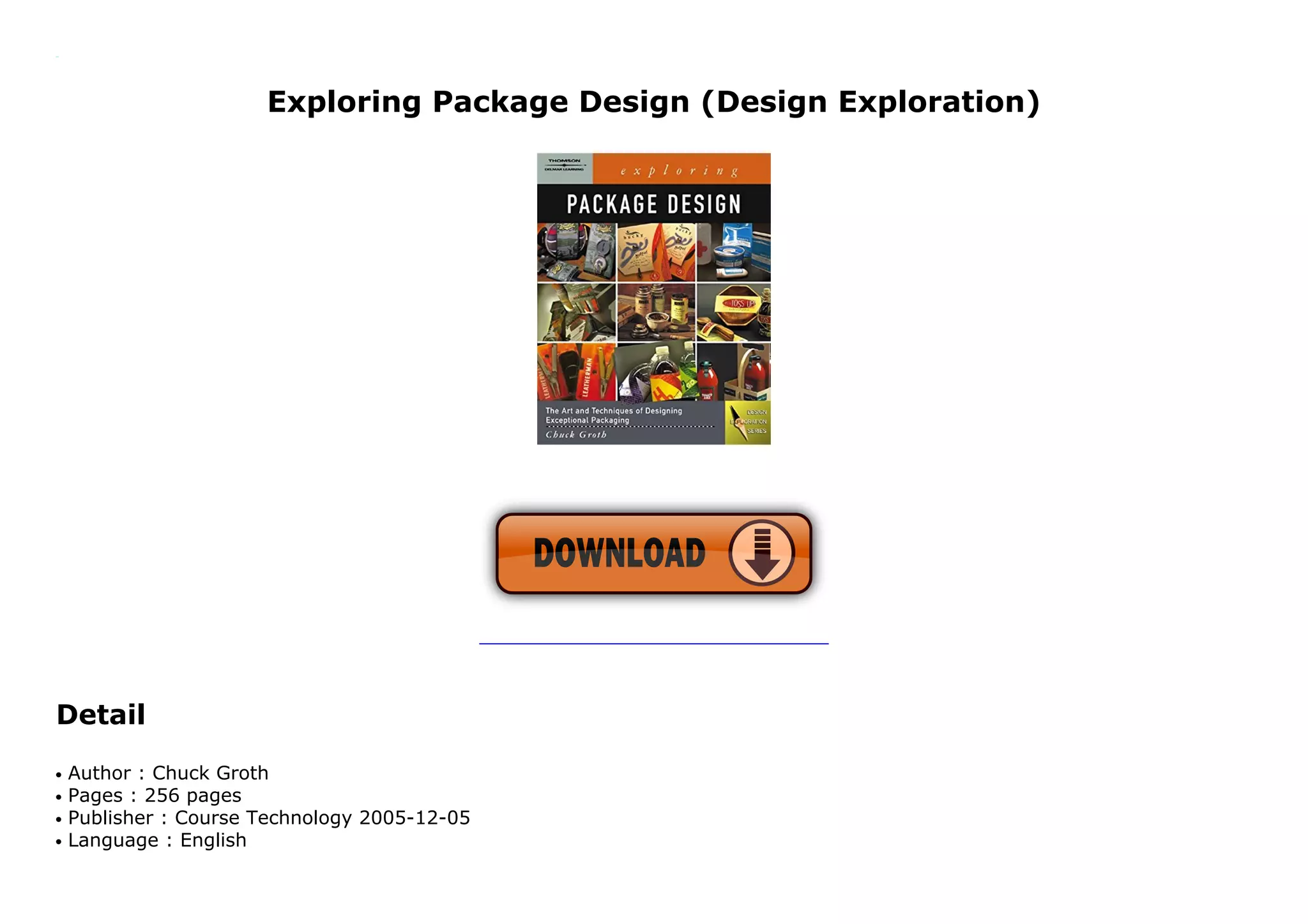 Exploring Package Design (Design Exploration) | PDF