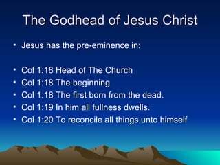 Exploring Pauls Letter To The Colossians Chapters 1 2 | PPT