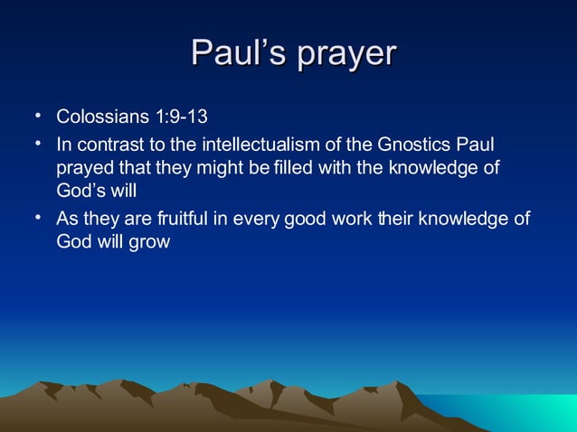 Exploring Pauls Letter To The Colossians Chapters 1 2 | PPT ...