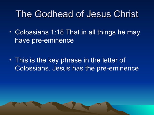 Exploring Pauls Letter To The Colossians Chapters 1 2 | PPT ...