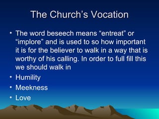 Exploring Paul's Letter to the Ephesians - Chapters III and IV | PPT