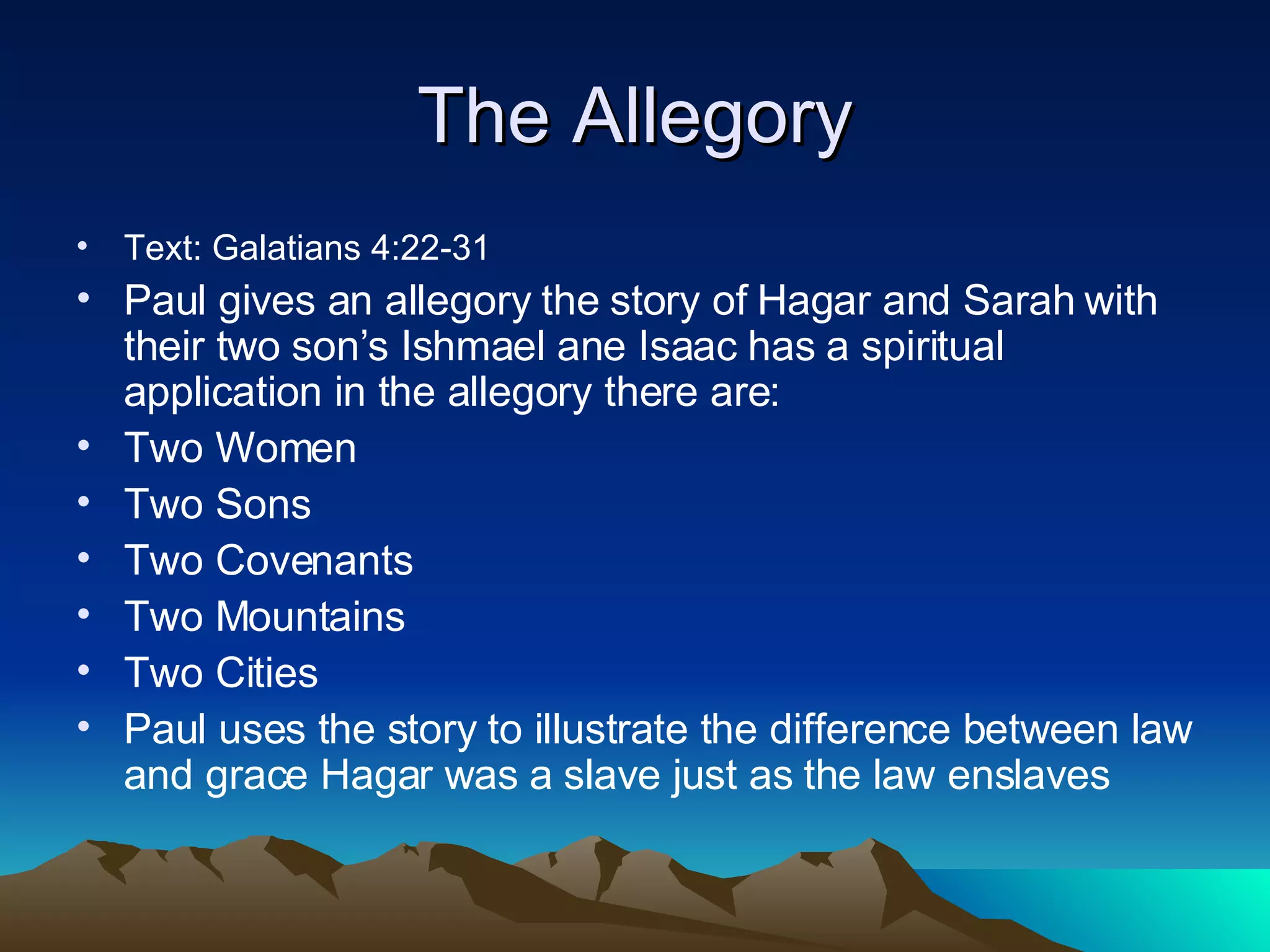Exploring Paul’S Letter To The Galatians.Ppt Chapter Iv | PPT