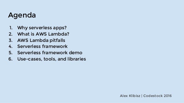 Exploring Serverless Architectures Aws Lambda
