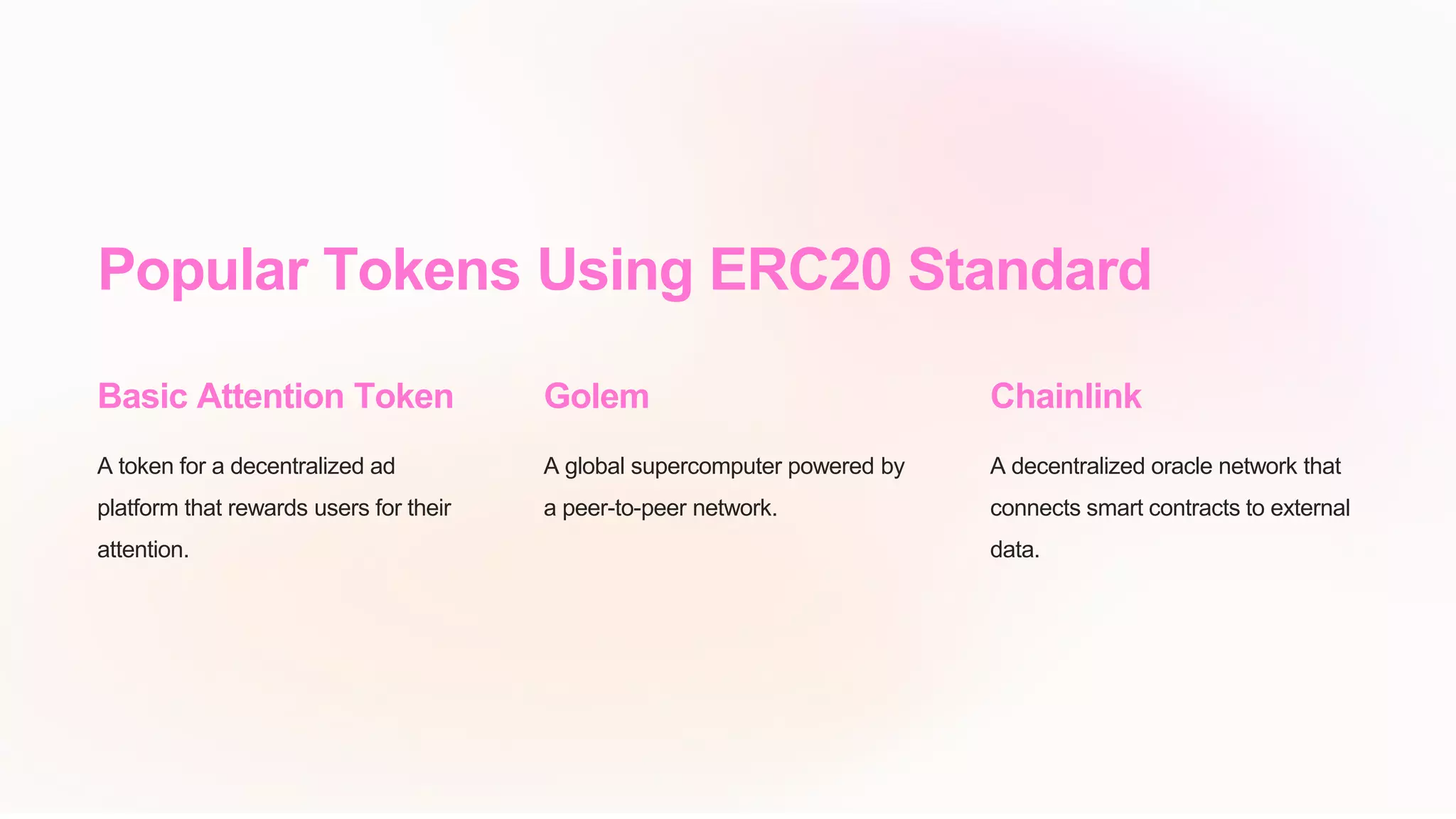 Exploring the ERC20 Token Standard for Ethereum Blockchain | PPTX | Internet | Computing