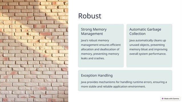Exploring-the-Features-of-Java. characters | PPT