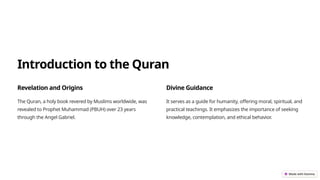 Today topic is Exploring-the-Holy-Quran.pptx