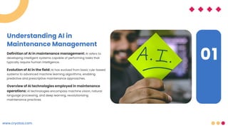Exploring the Role of AI in Maintenance Management | PDF
