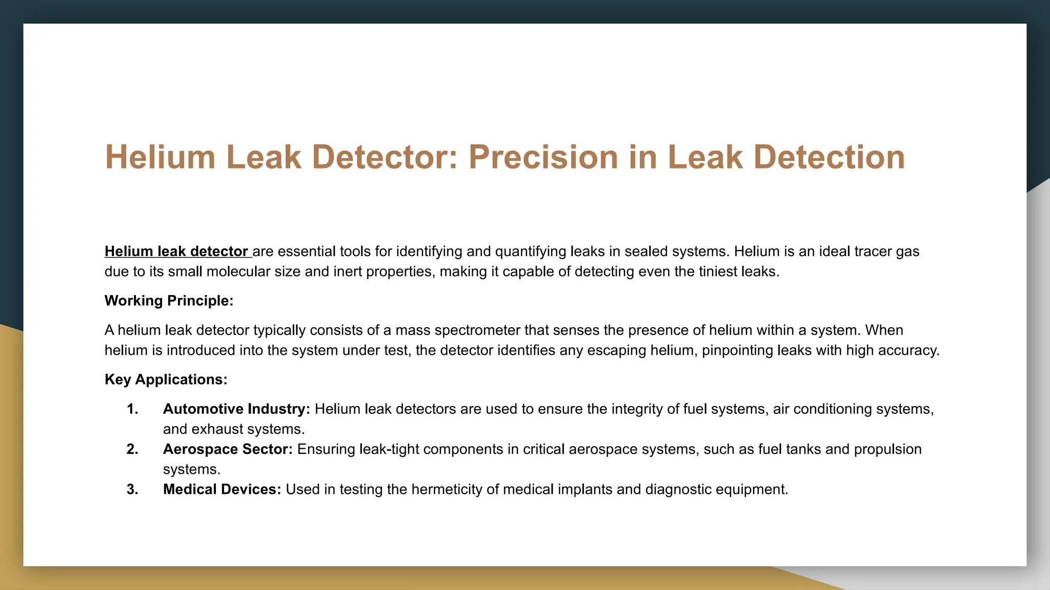 Exploring Advanced Vacuum and Helium Leak Detection Solutions.pptx