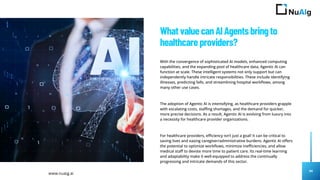 Agentic AI in Healthcare: Transforming Care Delivery | NuAIg | PDF