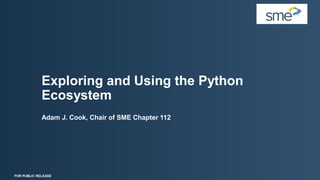 Exploring and Using the Python Ecosystem | PDF