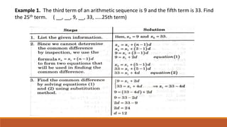 Exploring arithmetic sequences | PPT