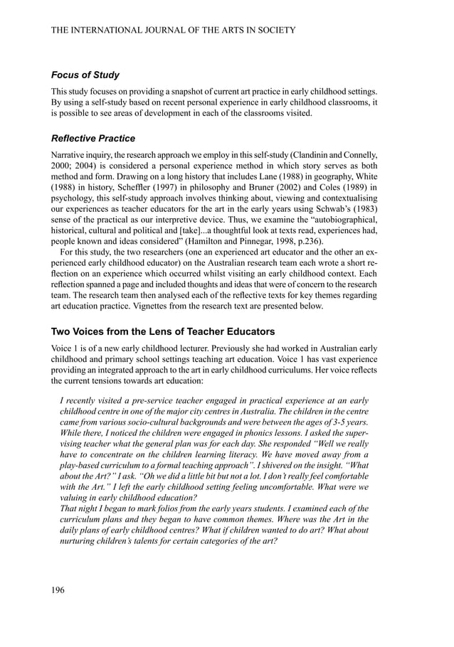 Exploring art in early childhood education | PDF