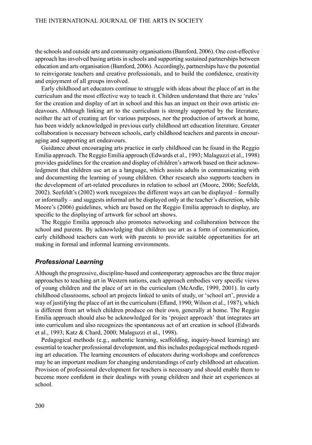 Exploring art in early childhood education | PDF