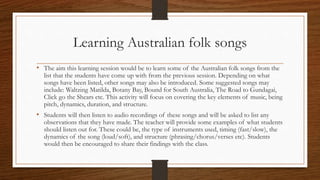 Exploring australian folk music2 | PPT