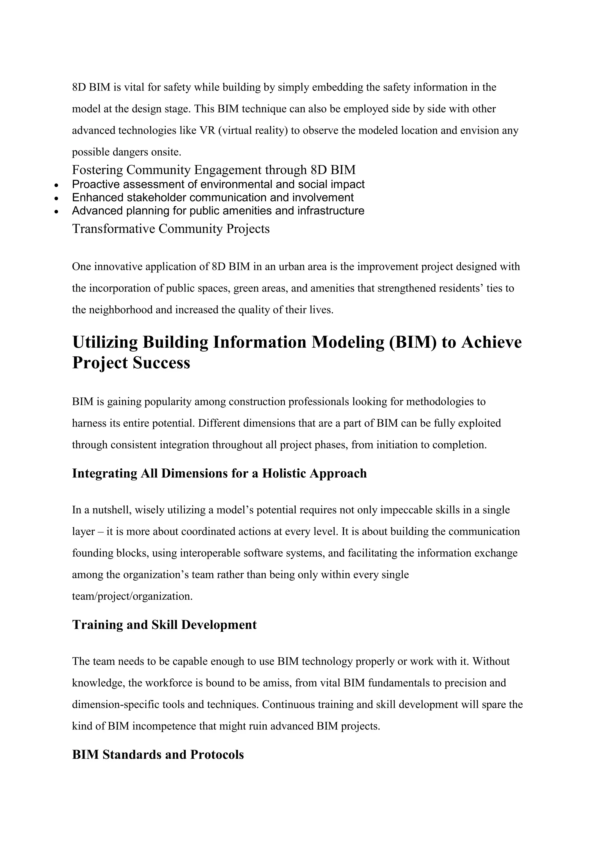 Exploring BIM Dimensions: 3D, 4D, 5D, 6D, 7D and 8D BIM | PDF