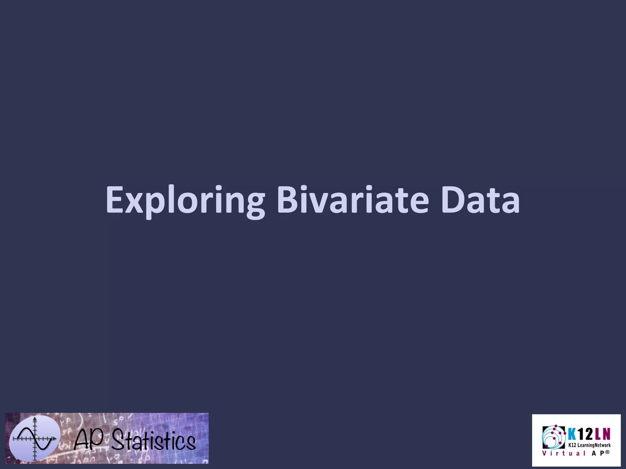 Exploring bivariate data | PPT