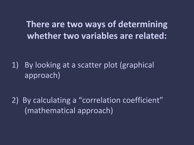 Exploring bivariate data | PPT | Physics | Science