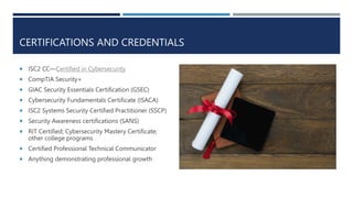 Exploring Career Paths in Cybersecurity for Technical Communicators | PPT