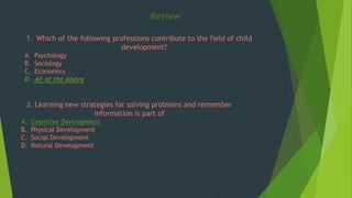 Exploring child development | PPT