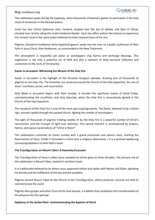 Experience Christian Festivals in Israel: A Faith-Filled Journey ...