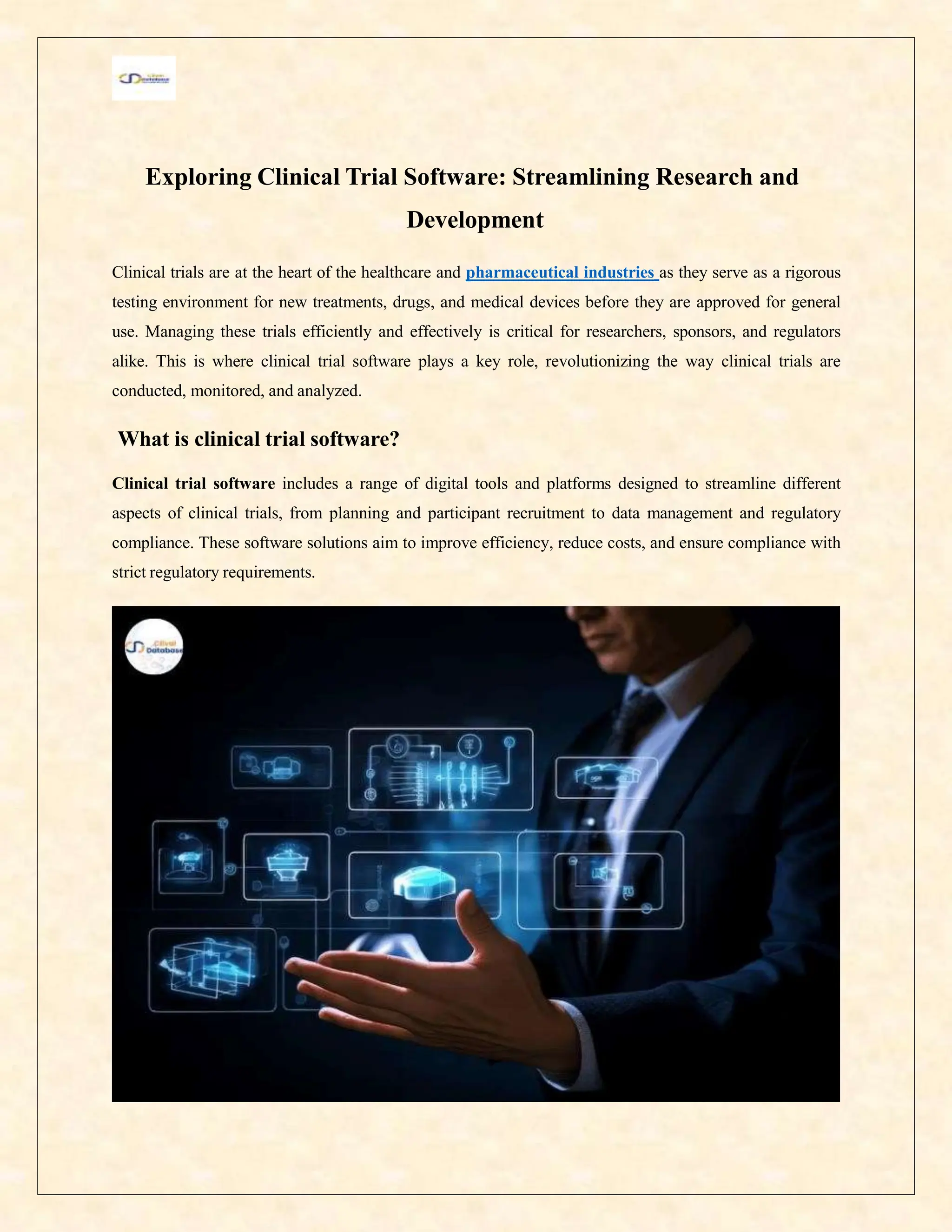 Revolutionizing Clinical Trials with Clival Database | PPTX