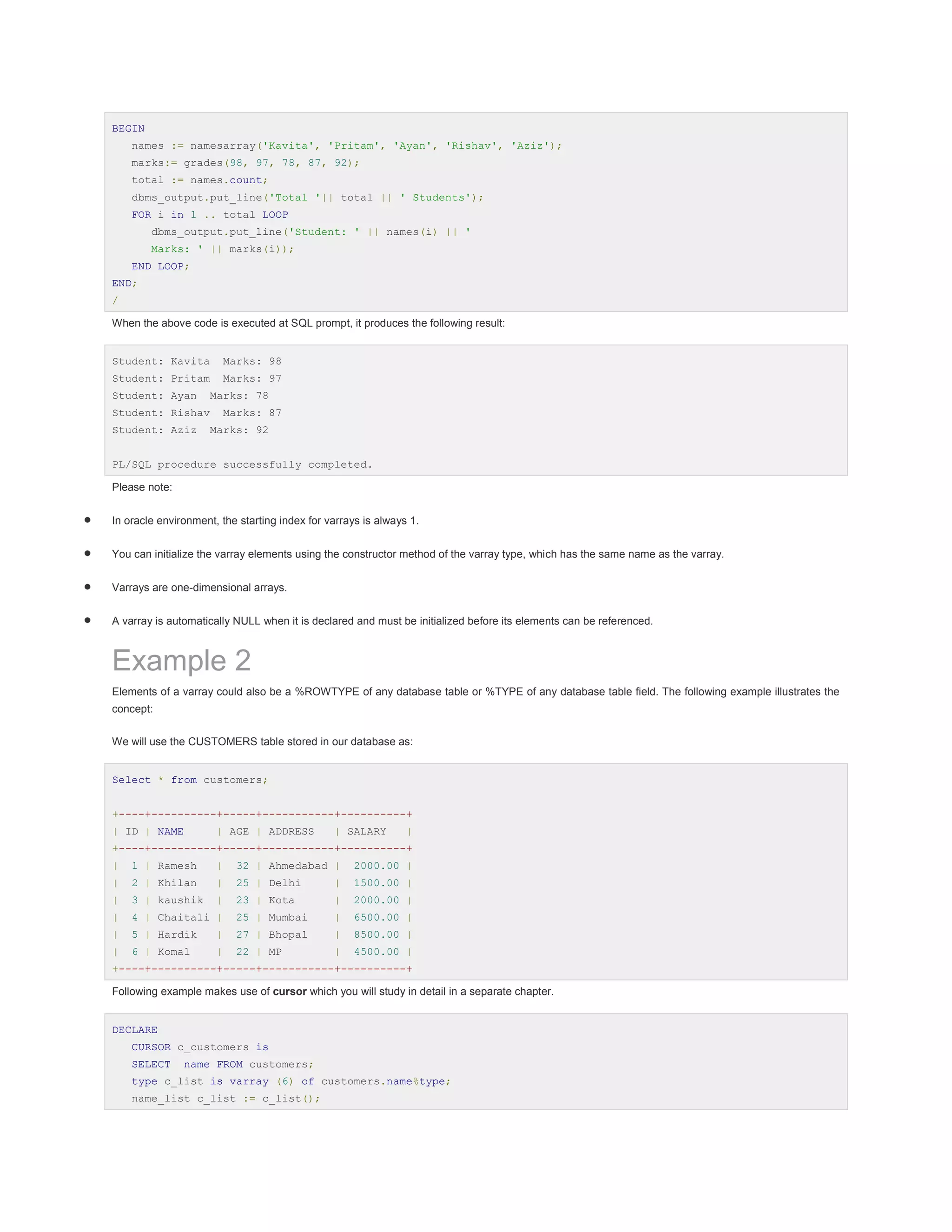 Exploring collections with example | DOCX | Databases | Computer ...