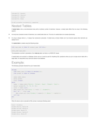 Exploring collections with example | DOCX | Databases | Computer ...