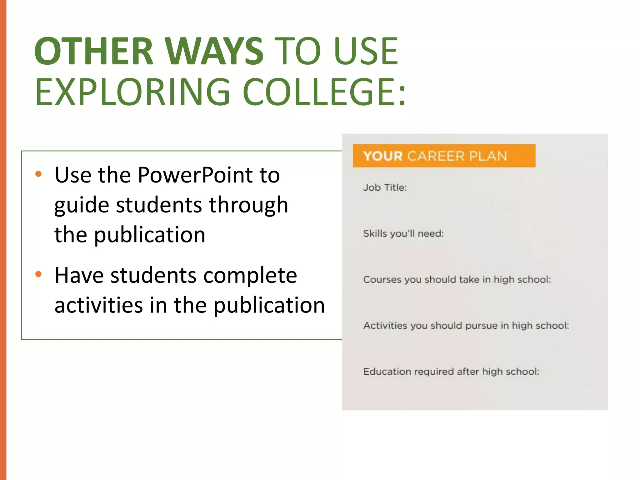 Exploring College Webinar | PPTX