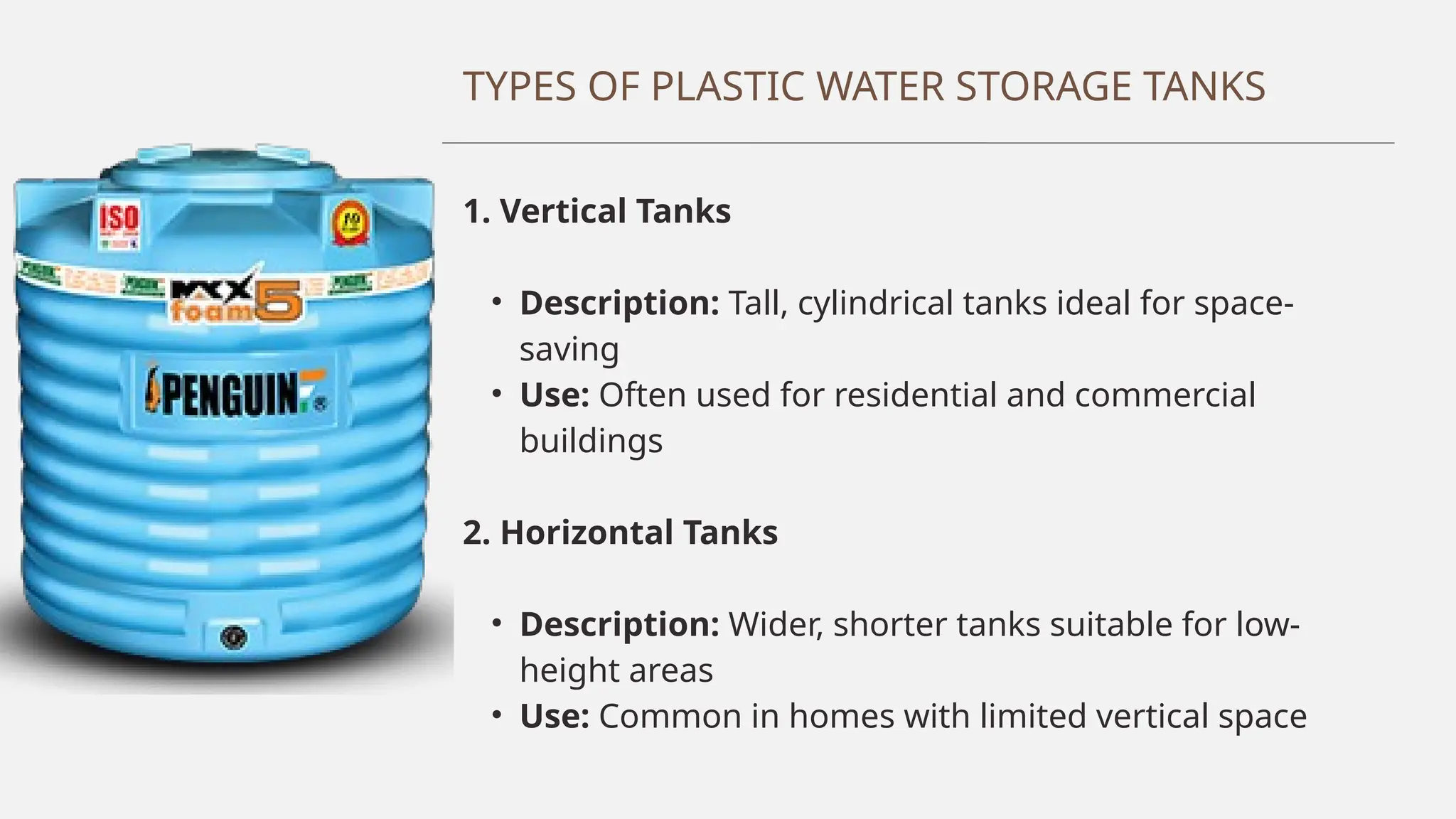 Exploring Common Plastic Water Storage Tanks for Home Use.pptx