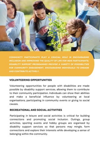 Exploring Community Participation Types in Disability Support | PDF