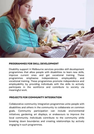 Exploring Community Participation Types in Disability Support | PDF