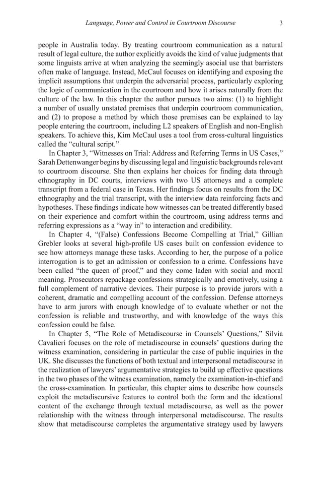 Exploring courtroom discourse_ch1 | PDF | Law
