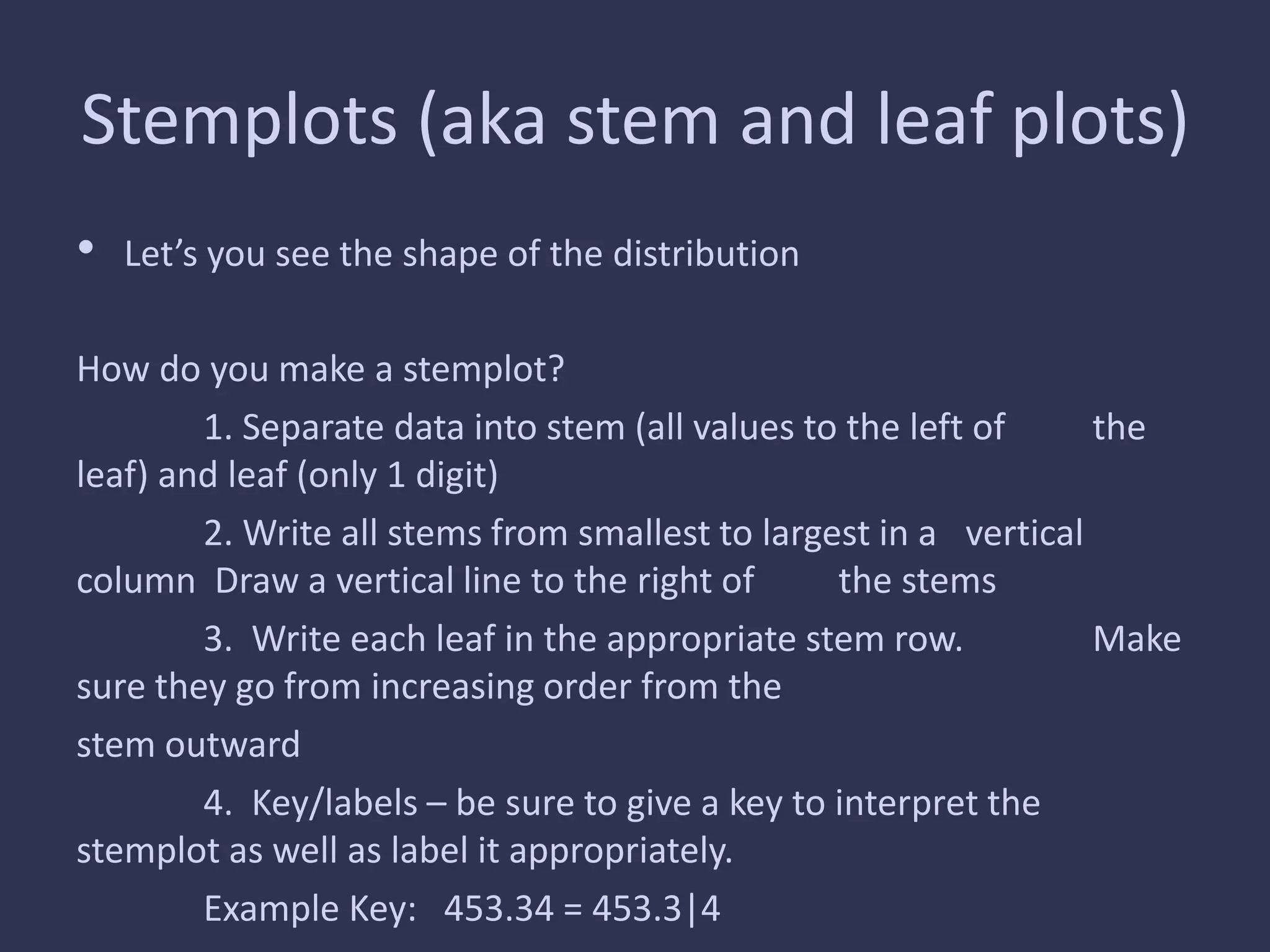 Exploring data stemplot | PDF