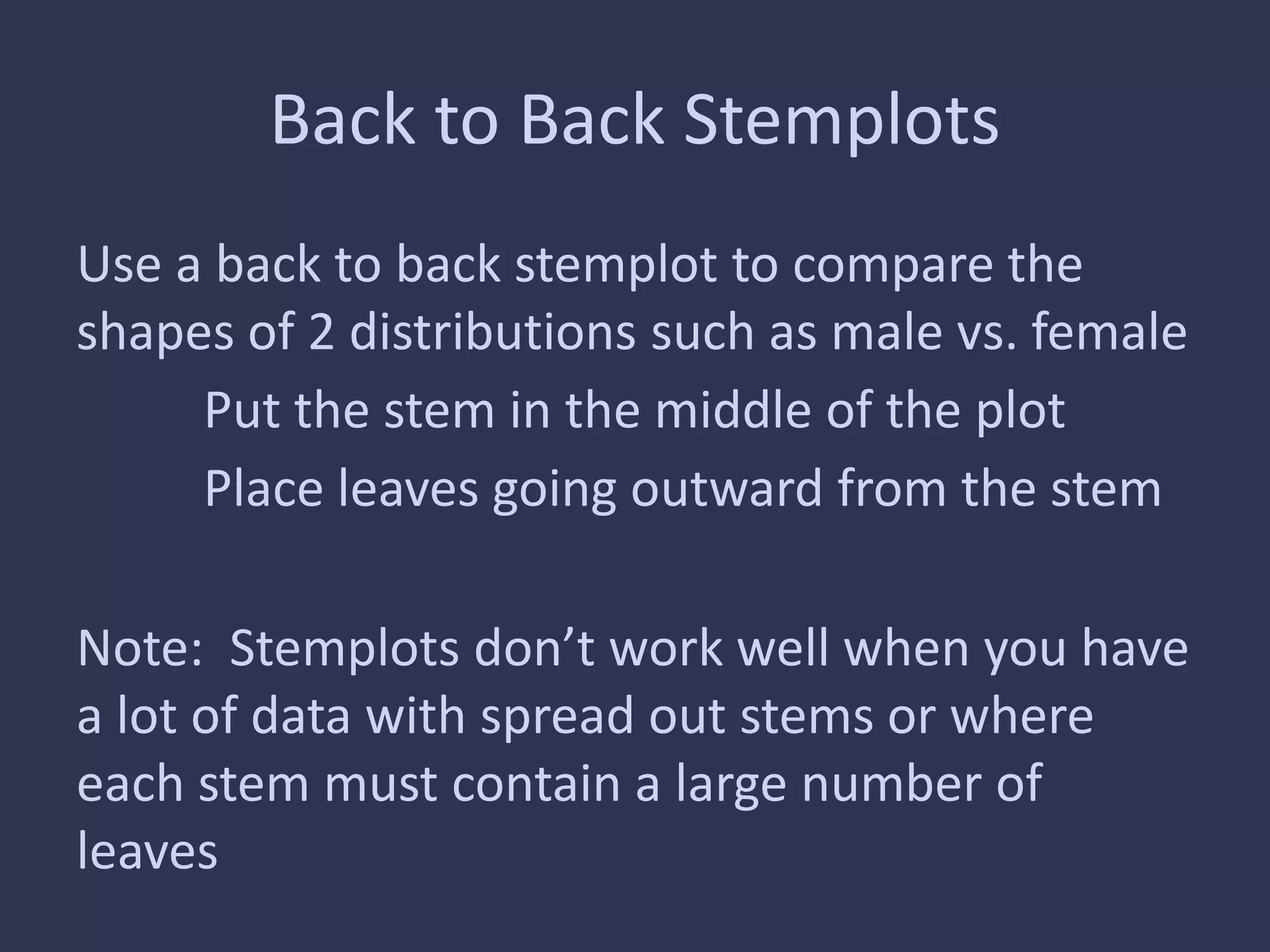 Exploring data stemplot | PDF