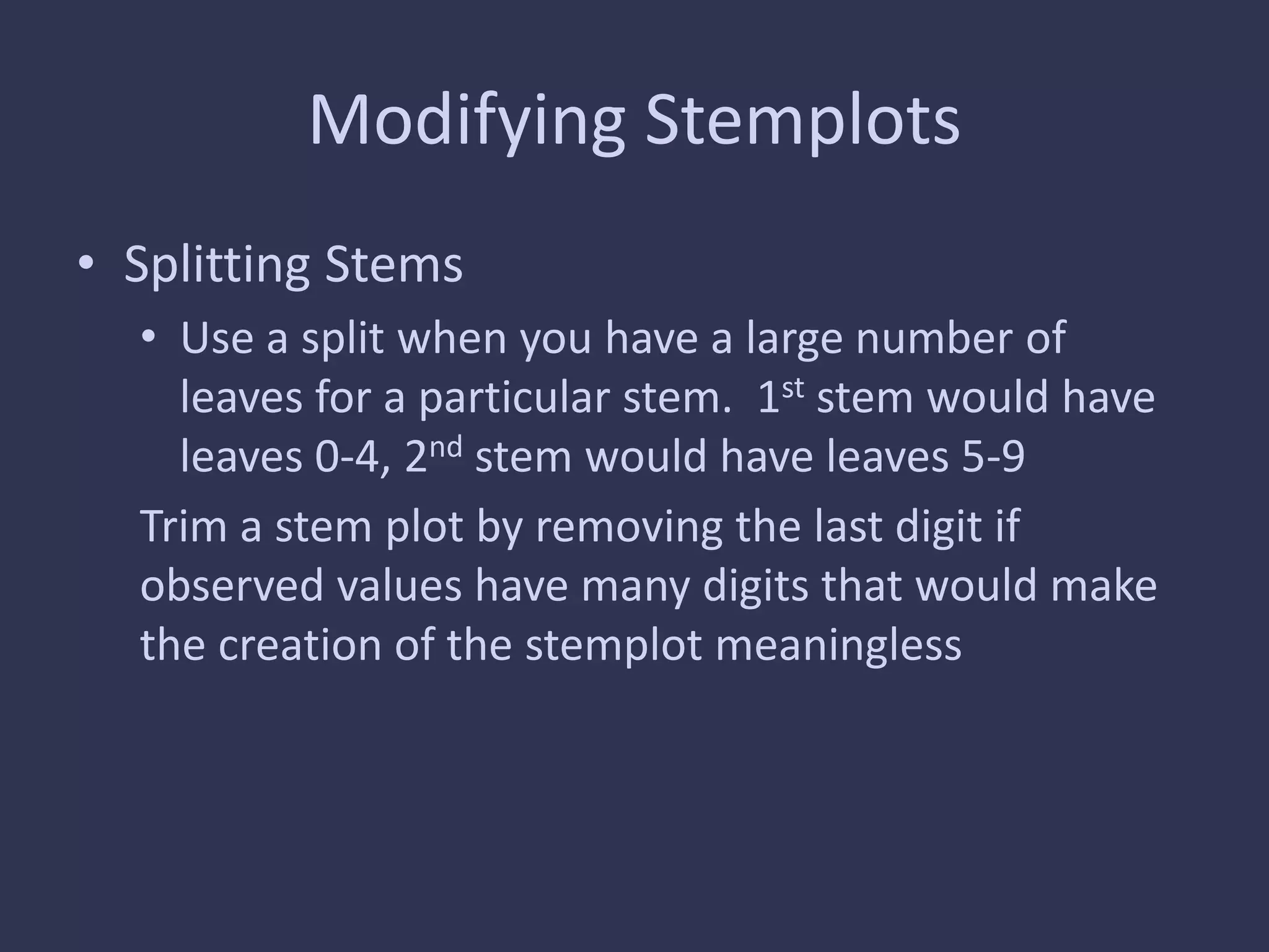 Exploring data stemplot | PDF