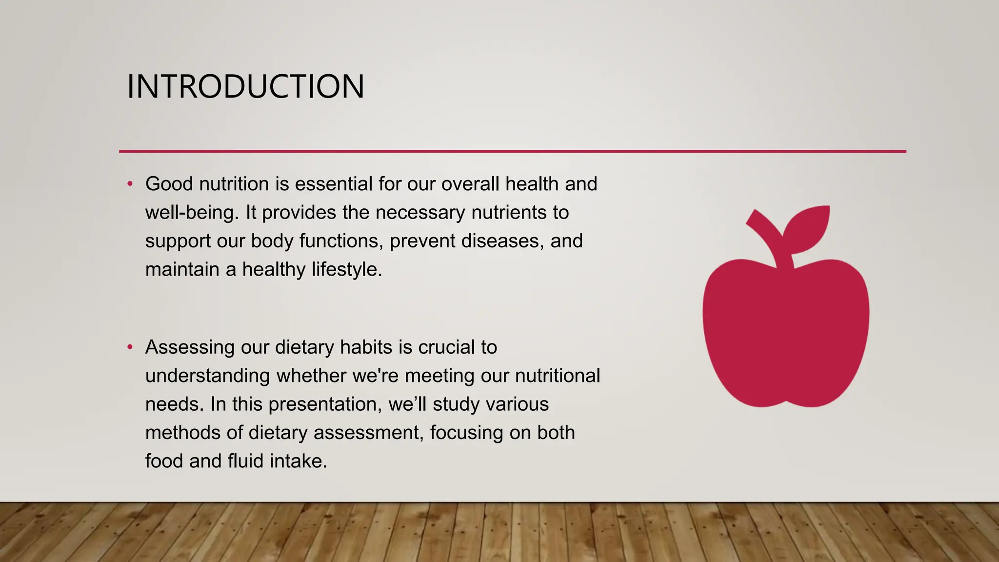 Exploring Different Methods of Dietary Assessment for Food.pptx