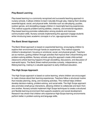 Exploring Different Teaching Approaches in Nursery Schools.docx