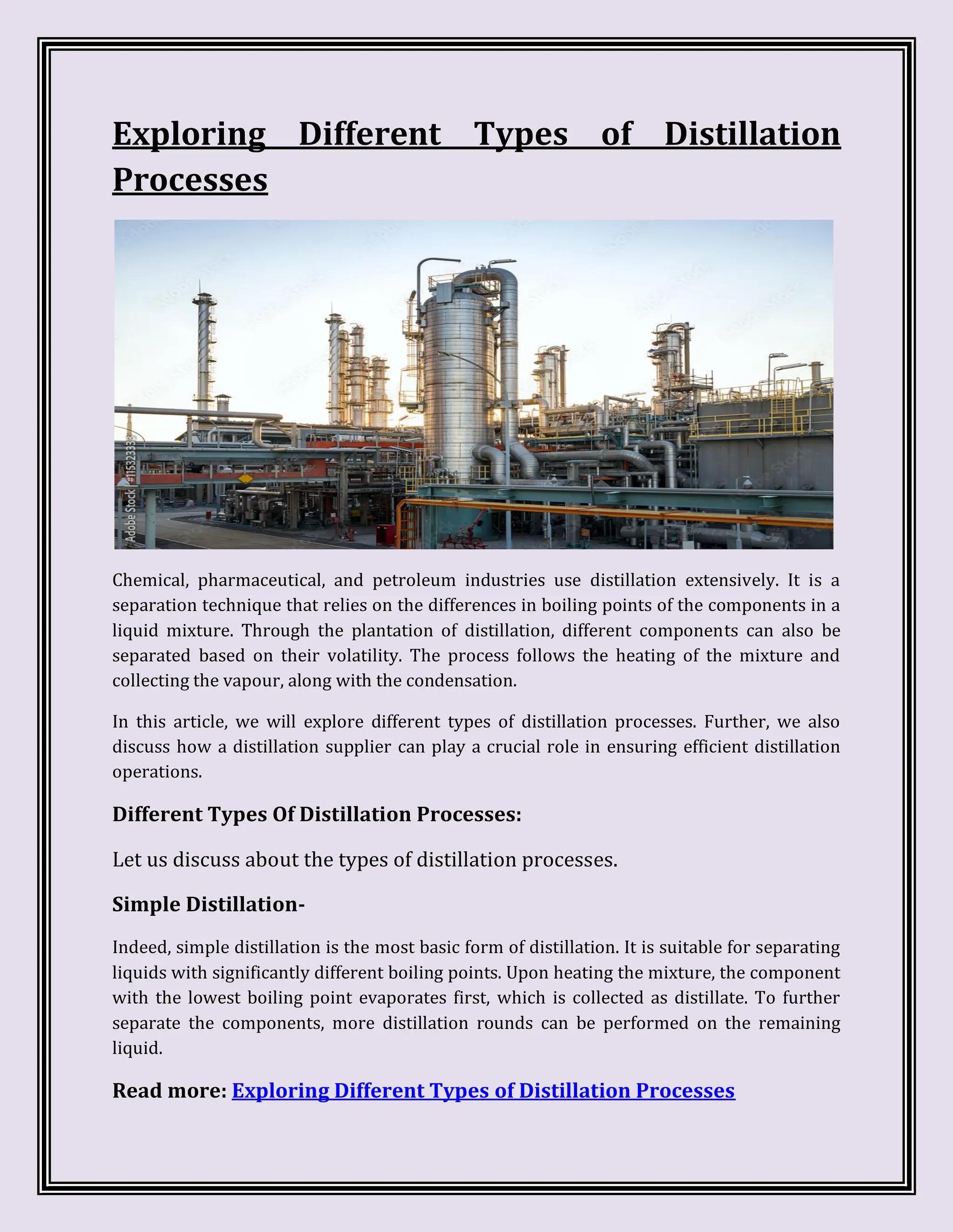 Exploring Different Types of Distillation Processes.pdf