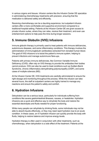 Exploring Different Types of Infusions at Infusion Center DE.docx