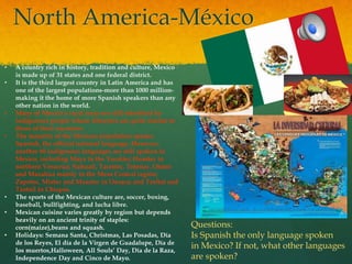 Exploring diversity through the spanish speaking countries | PPTX