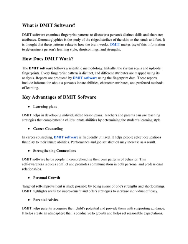 Exploring DMIT Software_ Understanding its Benefits and Applications.pdf