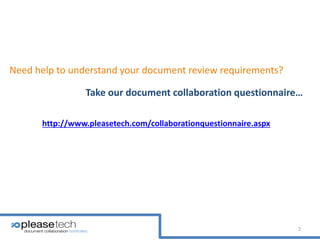 Exploring document review amongst oracle users | PPT