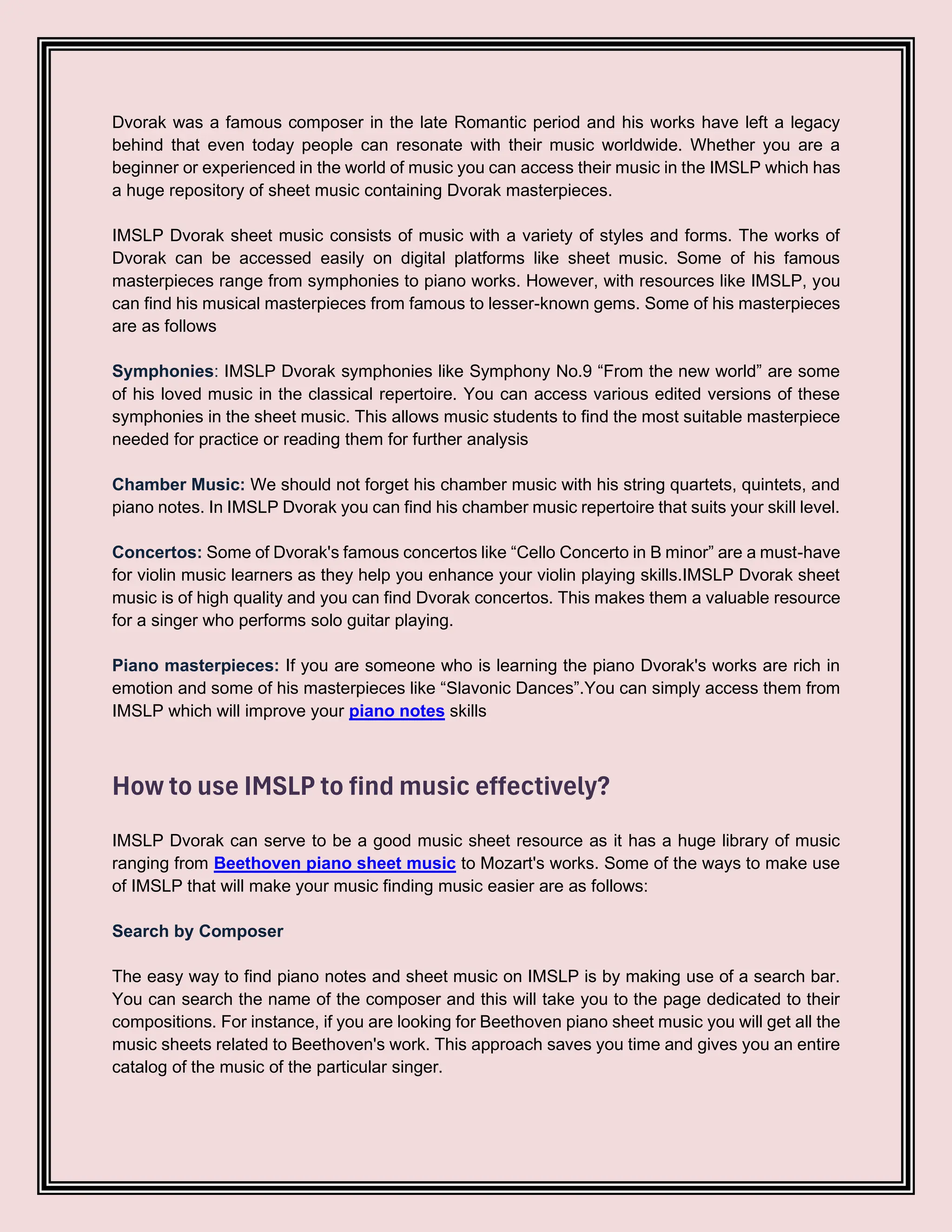 Exploring Dvorak's Masterpieces A Guide to IMSLP Sheet Music.pdf