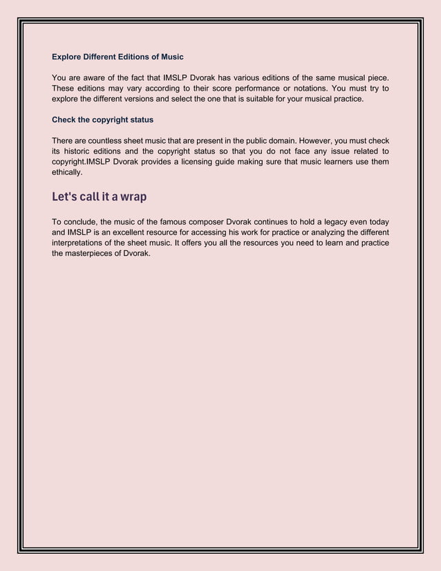 Exploring Dvorak's Masterpieces A Guide to IMSLP Sheet Music.pdf