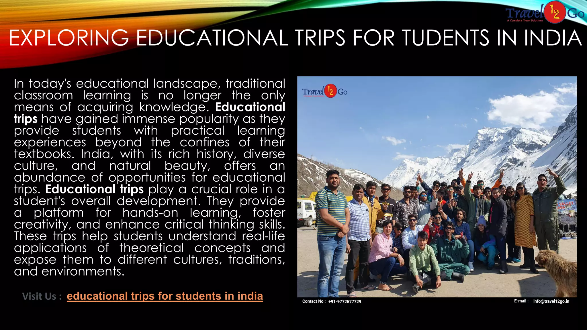 Exploring Educational Trips for Students in India | PPT